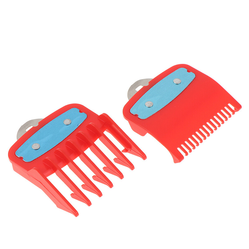 1.5+4.5mm Size Guide comb Red Attachment Comb Set with a Metal Holder ...