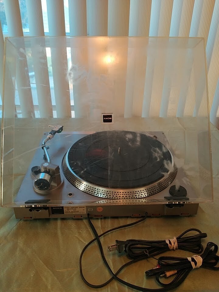 Sony PS-212 Turntable WORKING Direct Drive Semi Auto Vintage AT CART ...