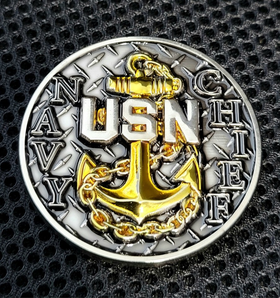 Master SAITAMA One Punch Man Navy Chief CPO Coin - USN Anime Hero ...