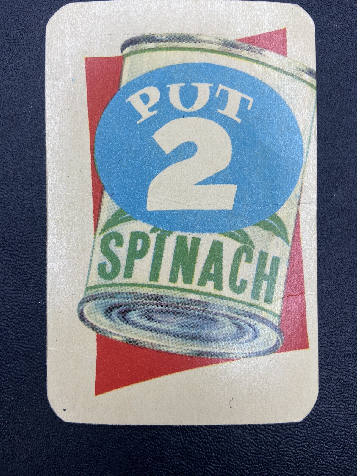 Popeye The Sailor Man card knock-out card game 1960 Spinach Card 2 | eBay