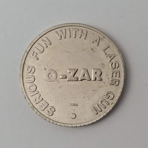 Q-Zar Serious Fun With A Laser Gun Arcade Game Token 24mm | eBay