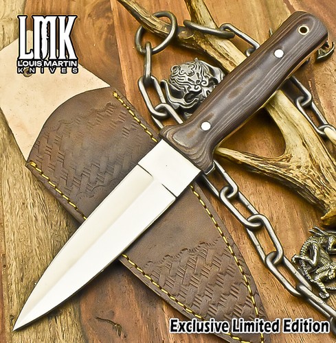 LMK Hot Item Full Tang Hunting Knife AUS-8 Steel Micarta Gift Outdoor ...