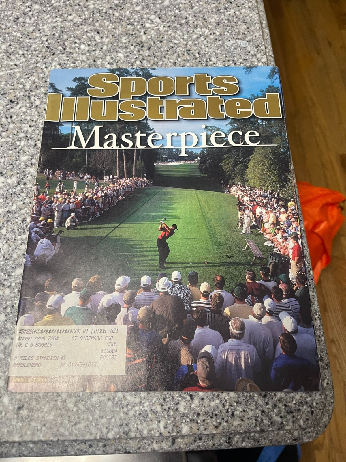 Sports Illustrated April 16 2001 Masterpiece Tiger Woods | eBay
