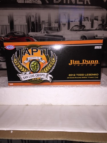 RARE AUTOWORLD TODD LESENKO JIM DUNN TAP IT 2012 CHEVY 1/24 FUNNY CAR ...