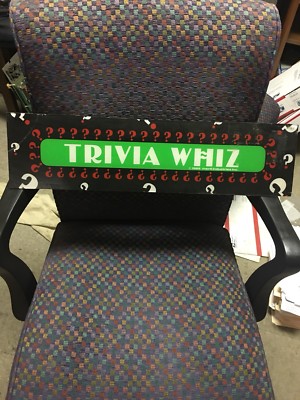 Trivia Whiz video arcade game Marquee, Merit 1985 | eBay