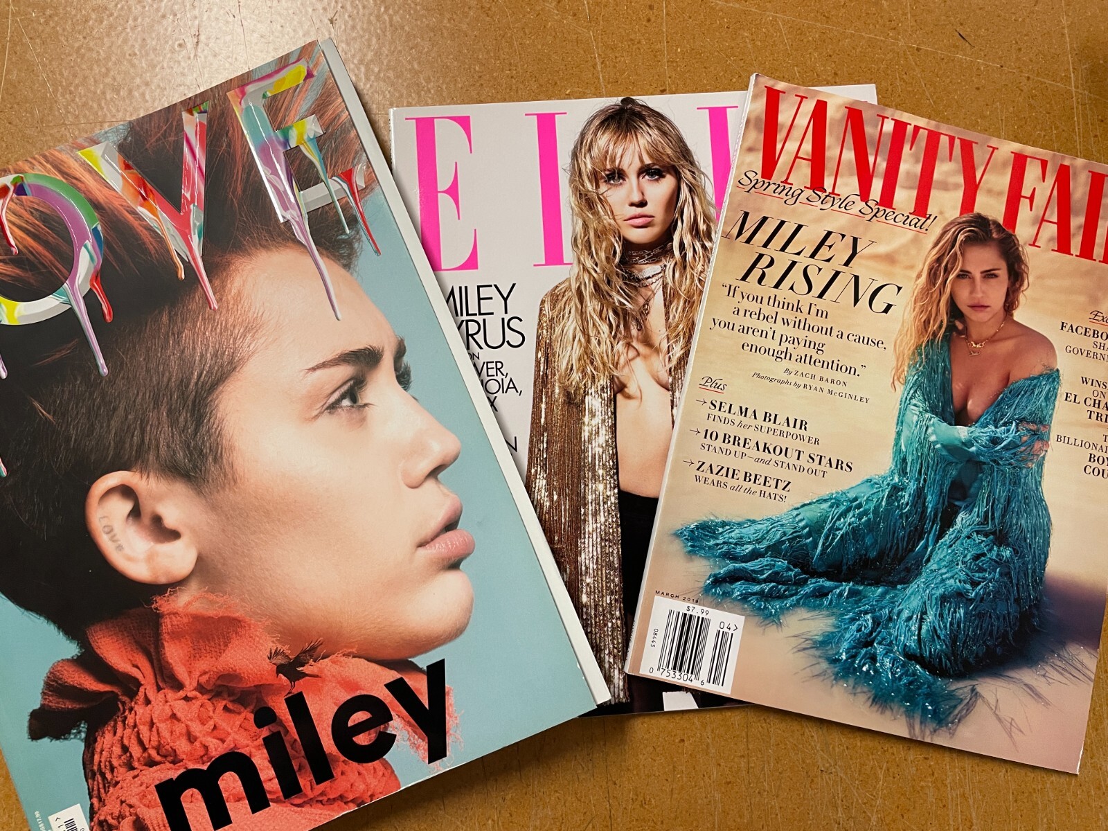 Bundle / Lot : Miley Cyrus Magazine Covers Love, Vanity Fair, Elle | eBay