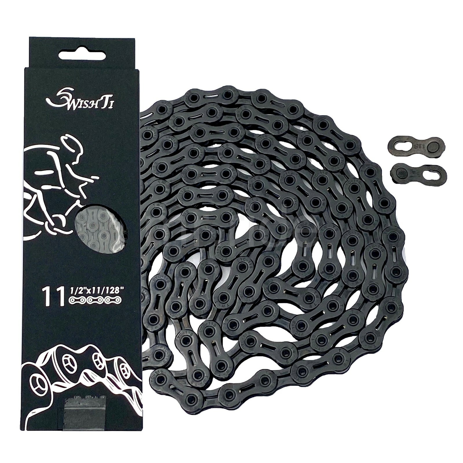 238g SwishTi DLC 11-Speed Bike Chain for Shimano/Campagnolo/KMC/Sram ...