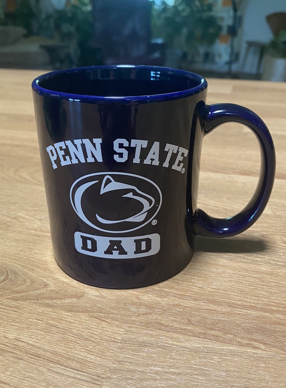 PENN STATE DAD PSU Nittany Lions 12 OZ Coffee Mug Cup Navy White | eBay