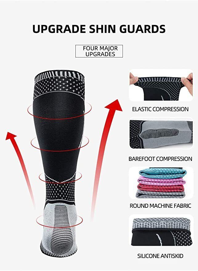 Calf Compression Sleeve Ankle Brace Leg Support Socks Foot Fasciitis ...