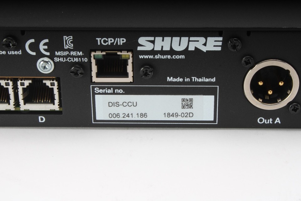 Shure DIS-CCU Central Control Unit With Rack Ears | eBay