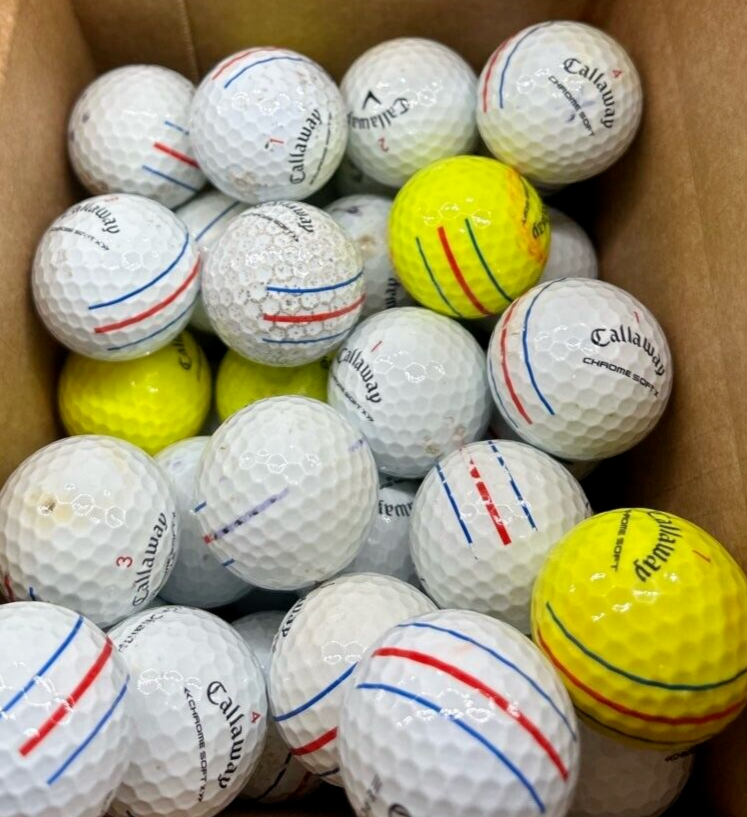 200 Callaway Chrome Soft Triple Track 3A AAA C-Grade Golf Ball Mix | eBay