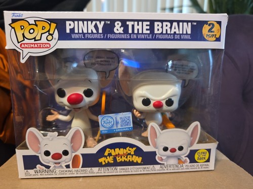 Funko Pop! Pinky and The Brain Funko GLOW Exclusive 2-Pac | eBay