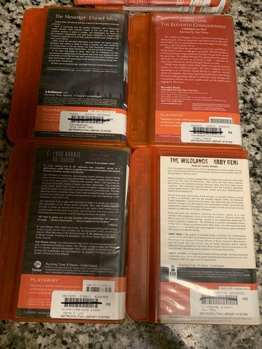 Lot Of 10 Assorted Playaway Preloaded Digital Audio Books Ex-Library | eBay