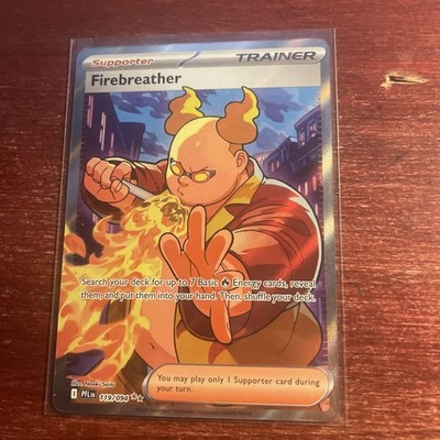 Pokemon Phantasmal Flames Firebreather 119/094 Full Art Trainer Ultra ...