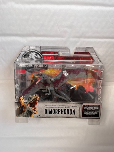 BNIB JURASSIC WORLD MATTEL SERIES ATTACK PACK DIMORPHODON DINOSAUR ...