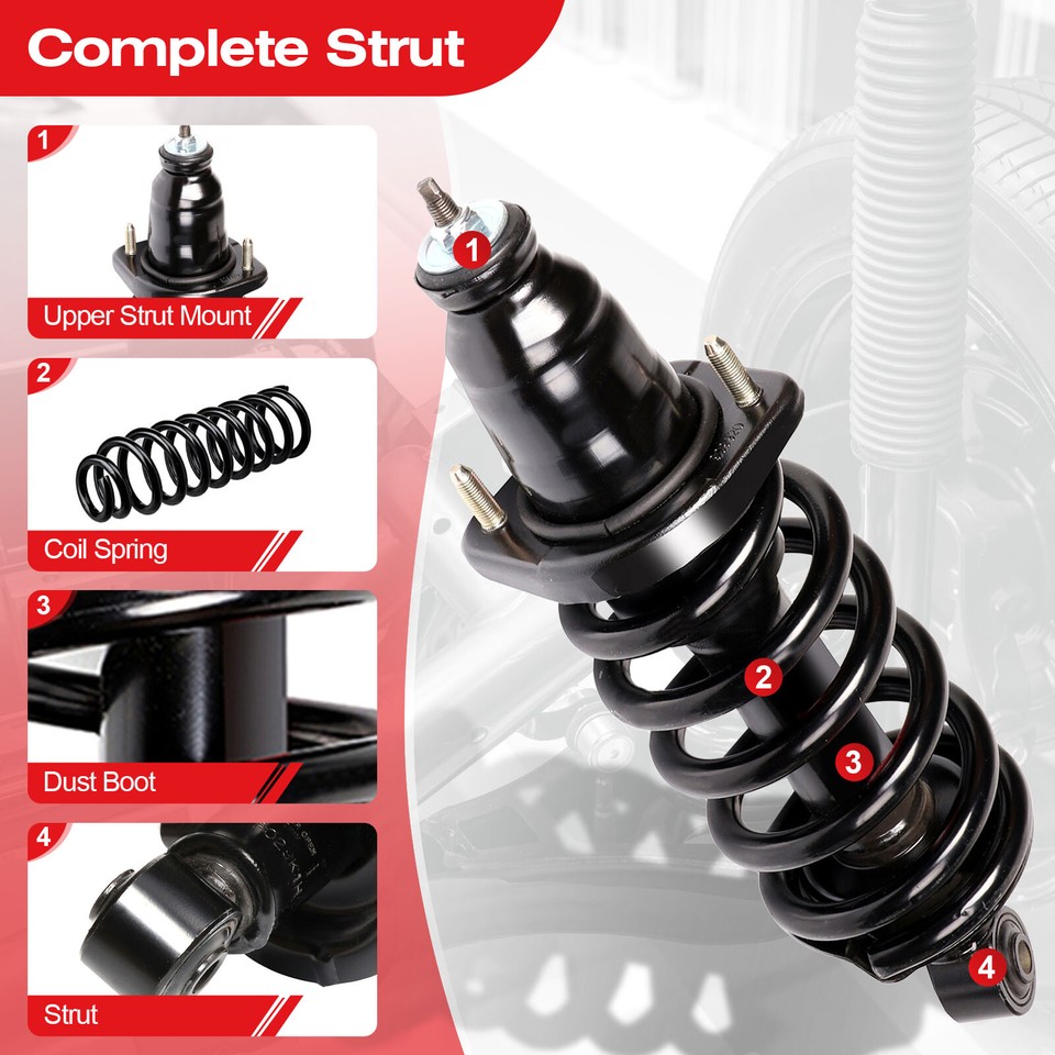 For 2003-2011 Honda Element Front & Rear Complete Struts & Sway Bar End ...