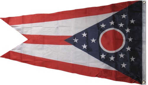 3x5 State of Ohio Flag 3'x5' House Banner 100D Polyester Grommets Fade ...