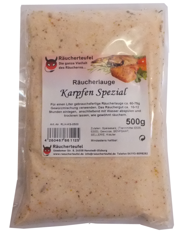 Räucherlauge Karpfen Spezial 500g, (Räucherhaken, Matjes, Fischgewürz ...