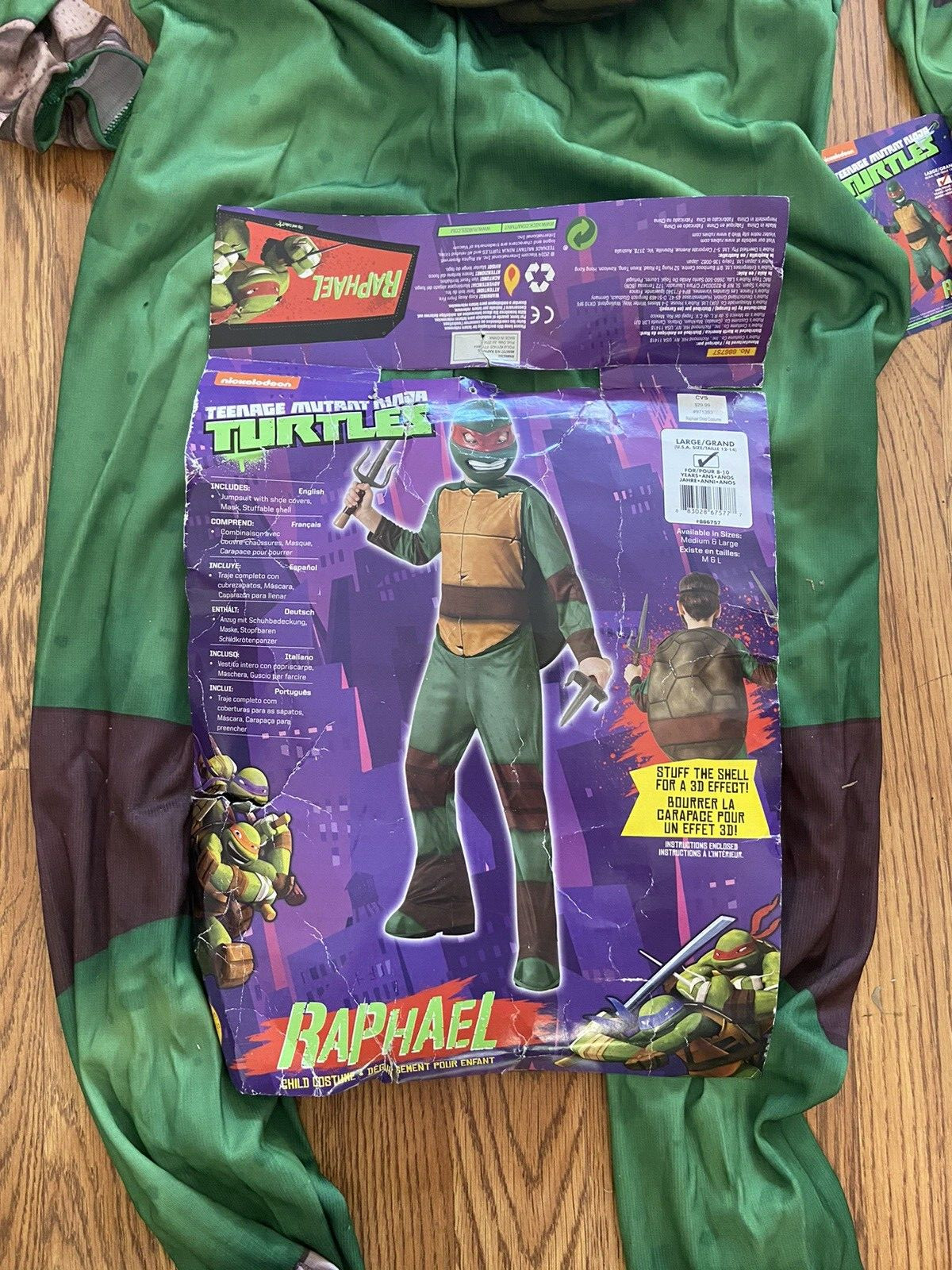 Rubie’s Raphael Teenage Mutant Ninja Turtles Child La… - Gem