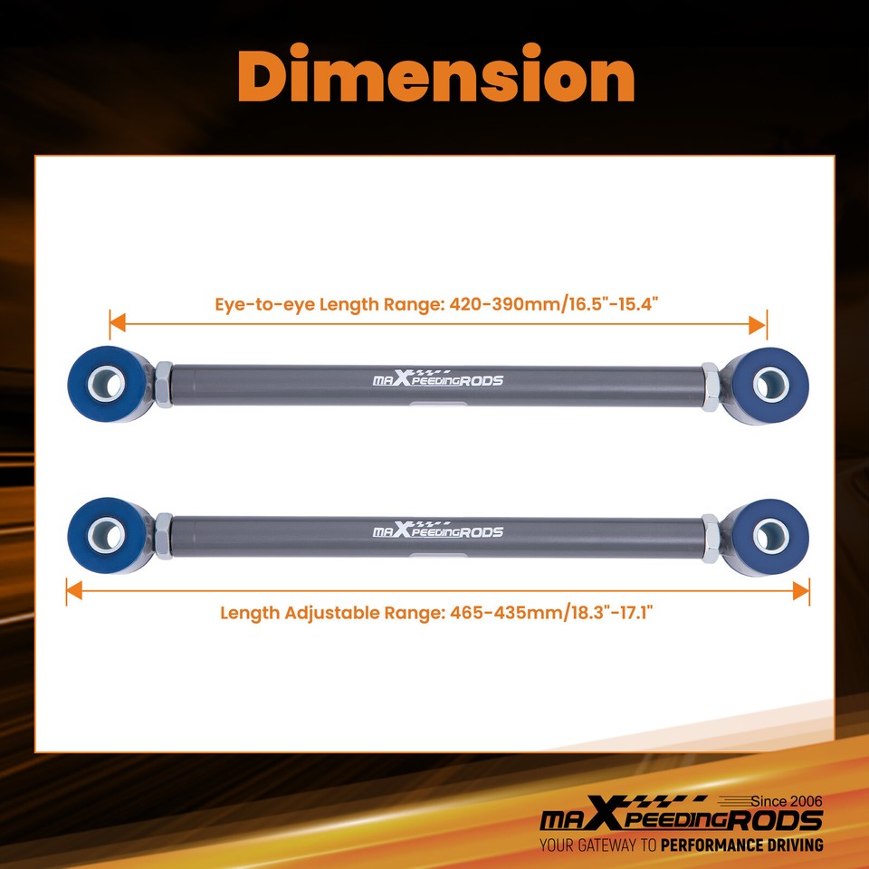 Adjustable Rear Strut Rods Bar Kit for 1963-1979 Chevrolet Corvette ...