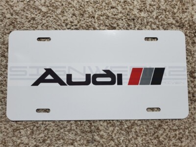 Audi Sport Retro Plate metal novelty vanity license white plate | eBay