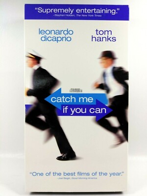 Catch Me If You Can (VHS, 2003) Leonardo Dicaprio, Tom Hanks, Christopher Walken 667068998139| eBay