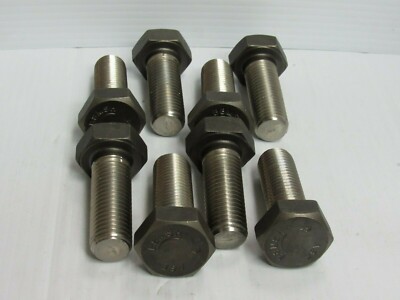 NEW LOT OF 8 ASF 316 STAINLESS S/S HEX HEAD BOLT B8MSH 7/8-9 X 2-1/2 ...
