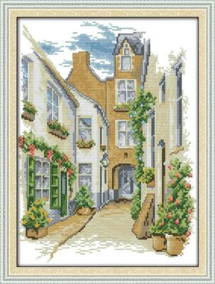 "A street view" Printed kit for Needlework Embroidery | eBay