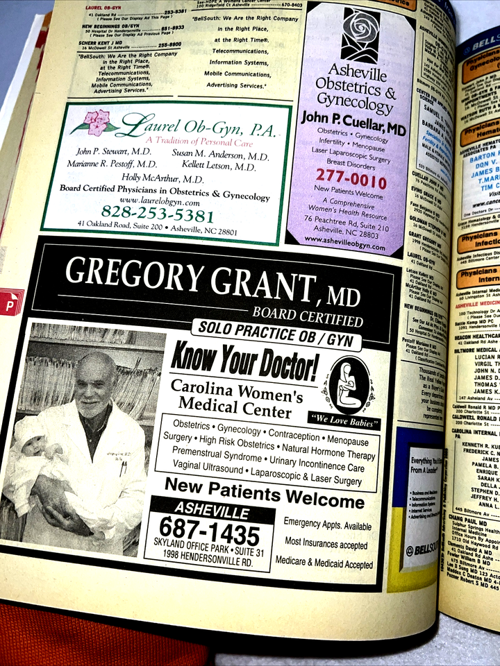 2006 Yellow Pages Asheville NC Companion Book AT&T BellSouth Phone ...