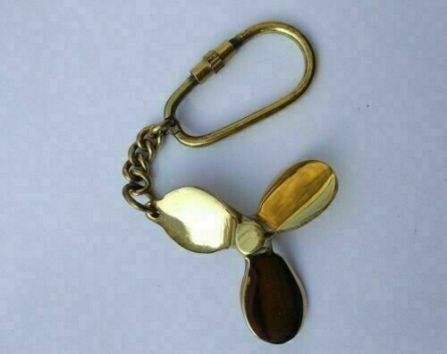 Brass Nautical Maritime Ships Propeller Key Ring Collectible Key Chain ...