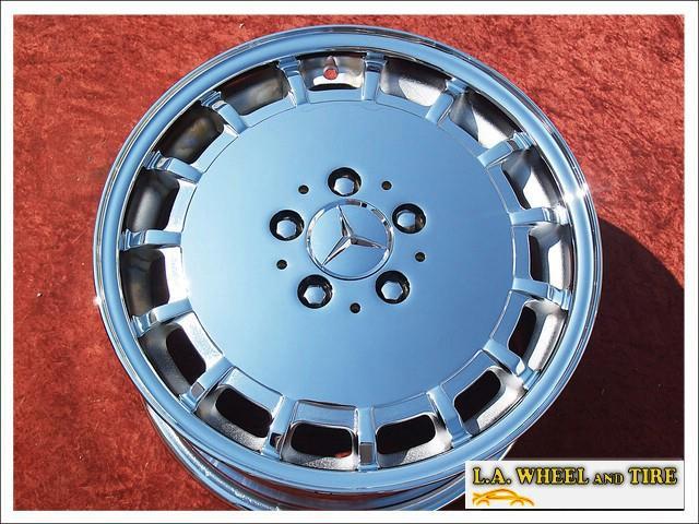 EXCHANGE SET OF 4 16" Mercedes Benz 300SL 500SL 600SL Chrome Plated ...