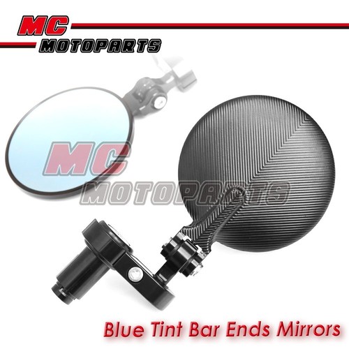 Foldable Bar End Mirrors CNC Black For Kawasaki ZX9R Ninja 1994-2003 | eBay