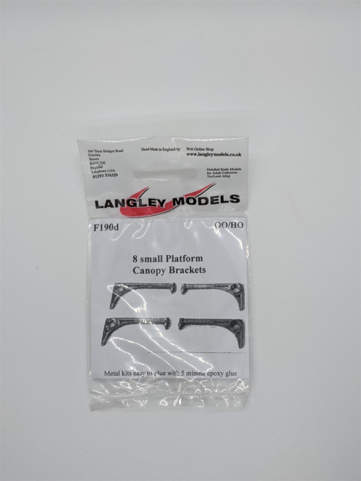 8 small canopy roof brackets OO Scale Langley F190D | eBay