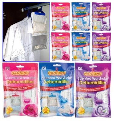 Hanging Wardrobe Dehumidifier Crystals Damp Mould Moisture Condensation ...
