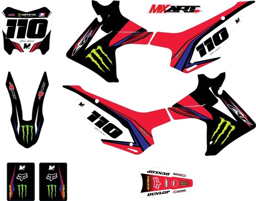 Custom Graphics Full Kit to Fit Honda CRF 110 2013 - 2018 SURGE STYLE ...