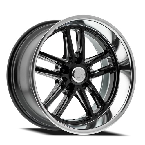 22x10.5 Resto R103 Maverick Gloss Black Milled Diamond Cut Lip Wheel ...