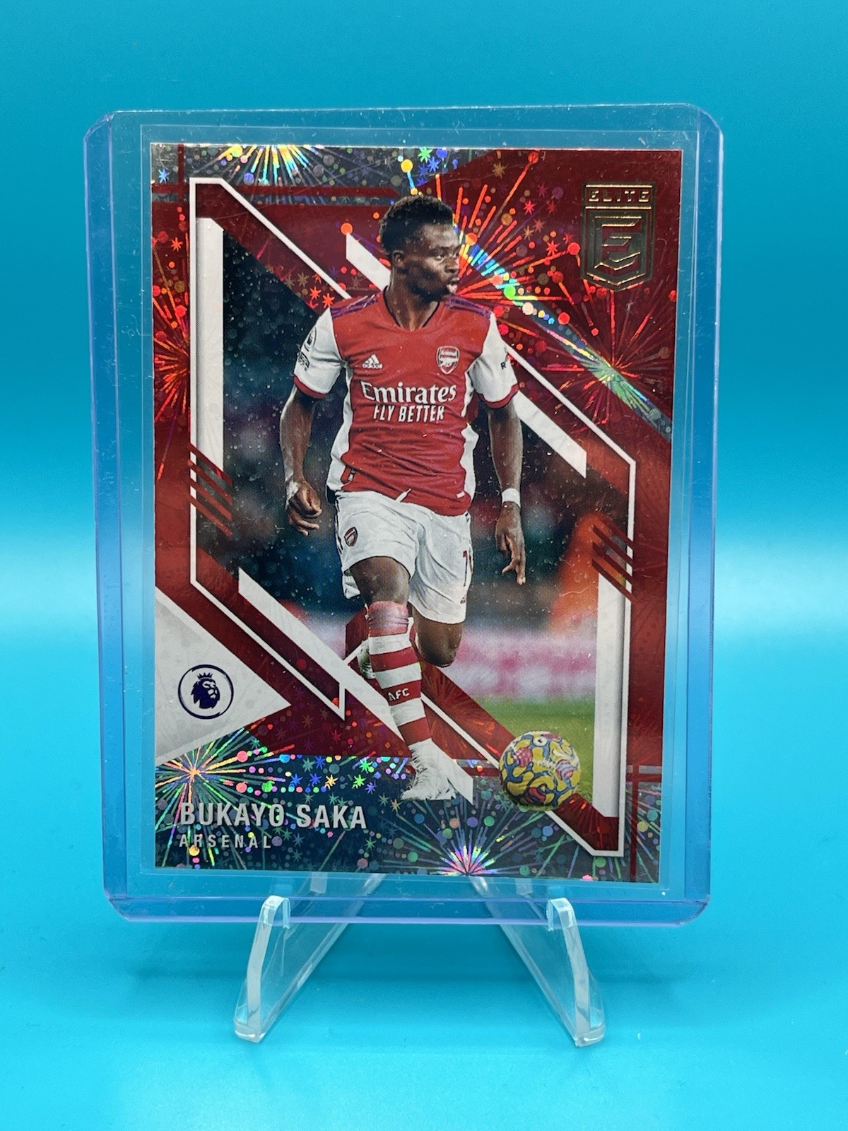 2021-22 Panini Donruss Elite Premier League - Bukayo Saka #3 Red ...
