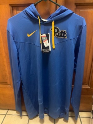 PITT PANTHERS FOOTBALL BLUE NIKE HOODIE SMALL NEW W/TAGS ON FIELD ...
