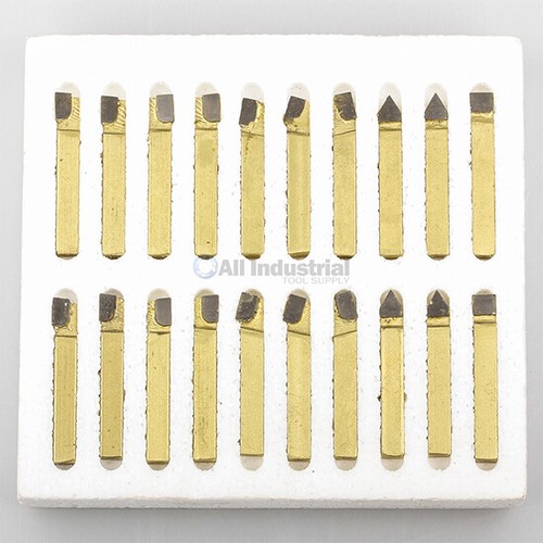 Carbide Tipped Tool Bit 20 Pc Set 5/16" Shank C2 & C6 Single Point ...