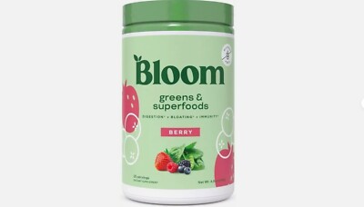 Bloom Nutrition Greens and Superfoods Powder - Berry Smoothie & Juice ...
