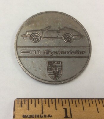 1989 - Porshe 911 Speedster - “Eine Ewig Junge Idee” - Token Medallion ...