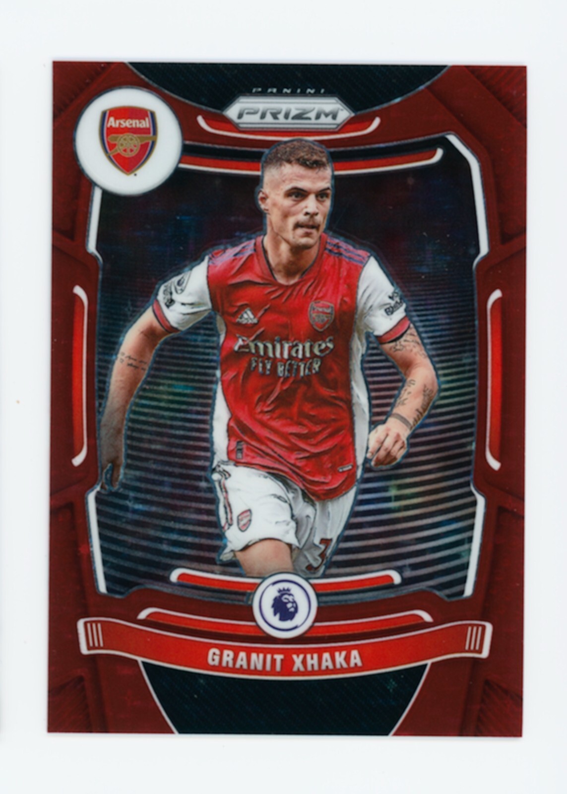 2021-22 Panini Prizm Premier League - Red Stars Prizm #201 Granit Xhaka ...