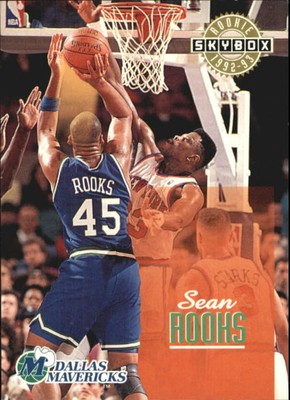 1992-93 SkyBox Dallas Mavericks Basketball Card #329 Sean Rooks SP ...
