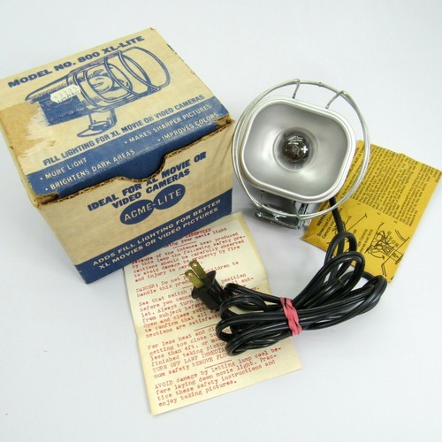 Vintage Acme Light 800 XL-Lite Supplementary Light XL Movie Cameras ...