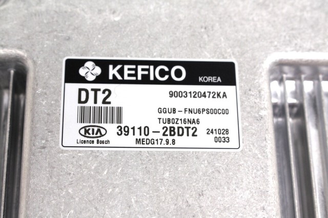 14 15 Kia Rio 391102BDT6 Computer Brain Engine Control ECU ECM EBX ...