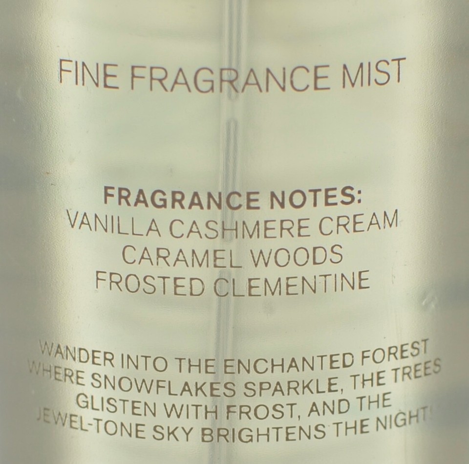 2 BATH & BODY WORKS SNOWFLAKES & CASHMERE FINE FRAGRANCE MIST SPRAY 8 ...
