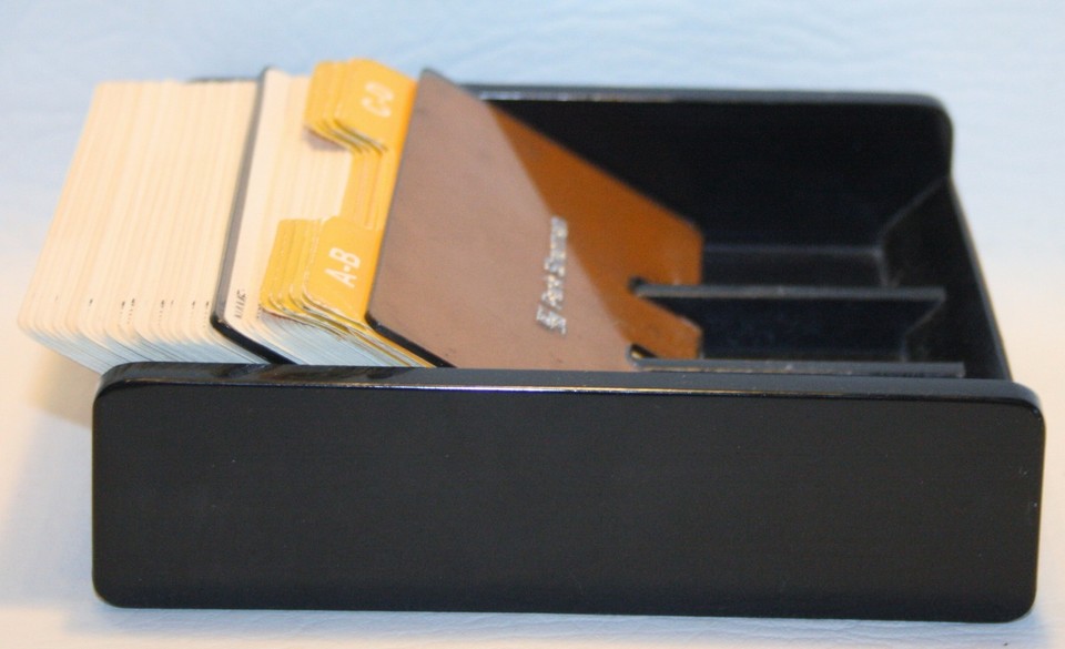 Park Sherman Vintage Phone Address File Rolodex | eBay