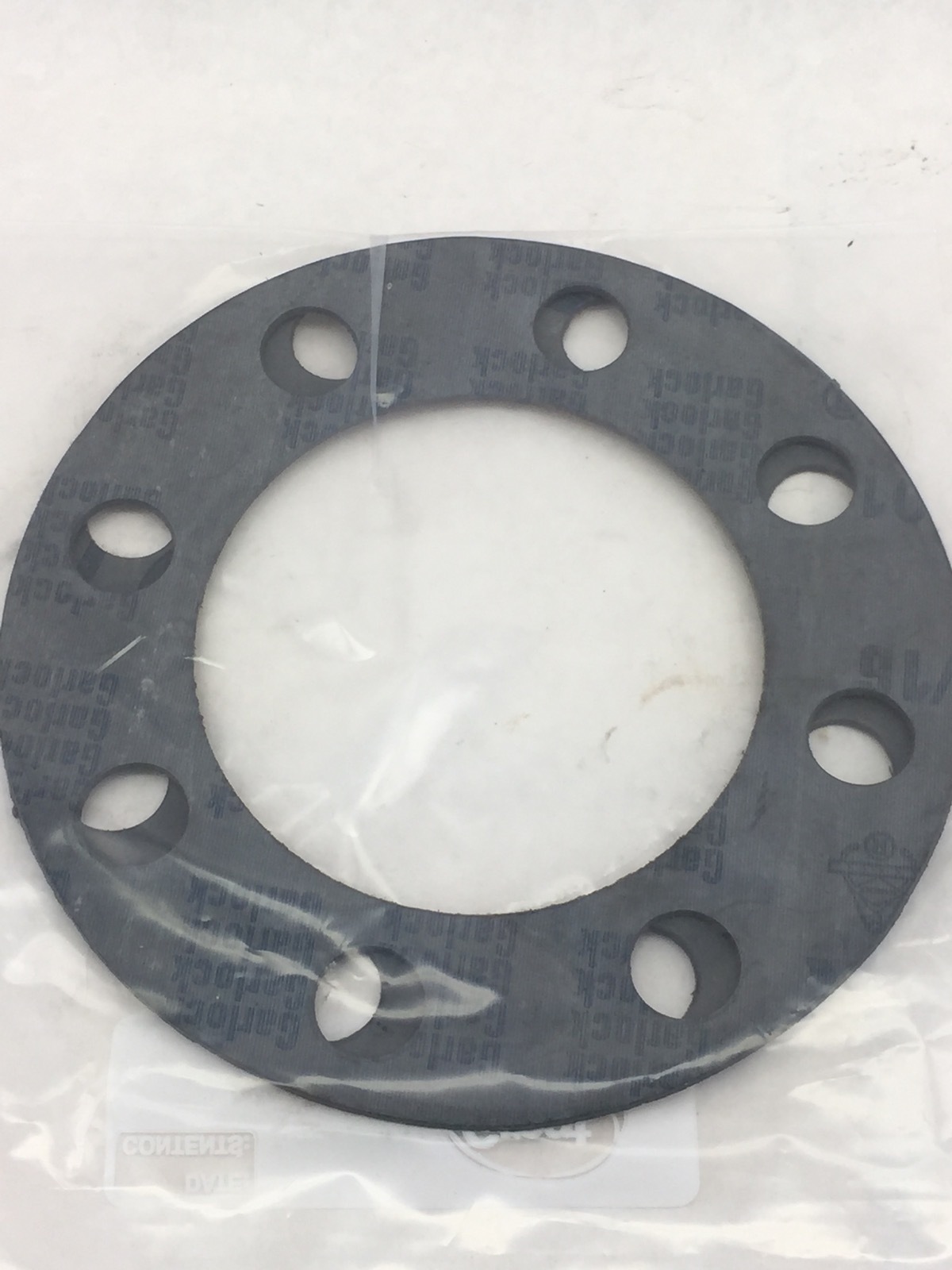 GARLOCK BLUE-GARD GREY GASKET 6-5/8” BOLT CIRCL 8-1/4”x1/16”x4-7/8” 2 ...