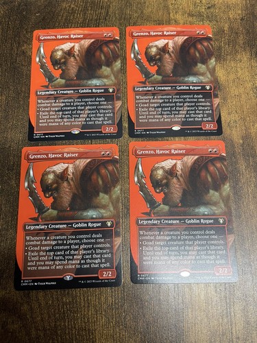 4x Grenzo, Havoc Raiser Borderless Commander Masters MTG Pack Fresh | eBay