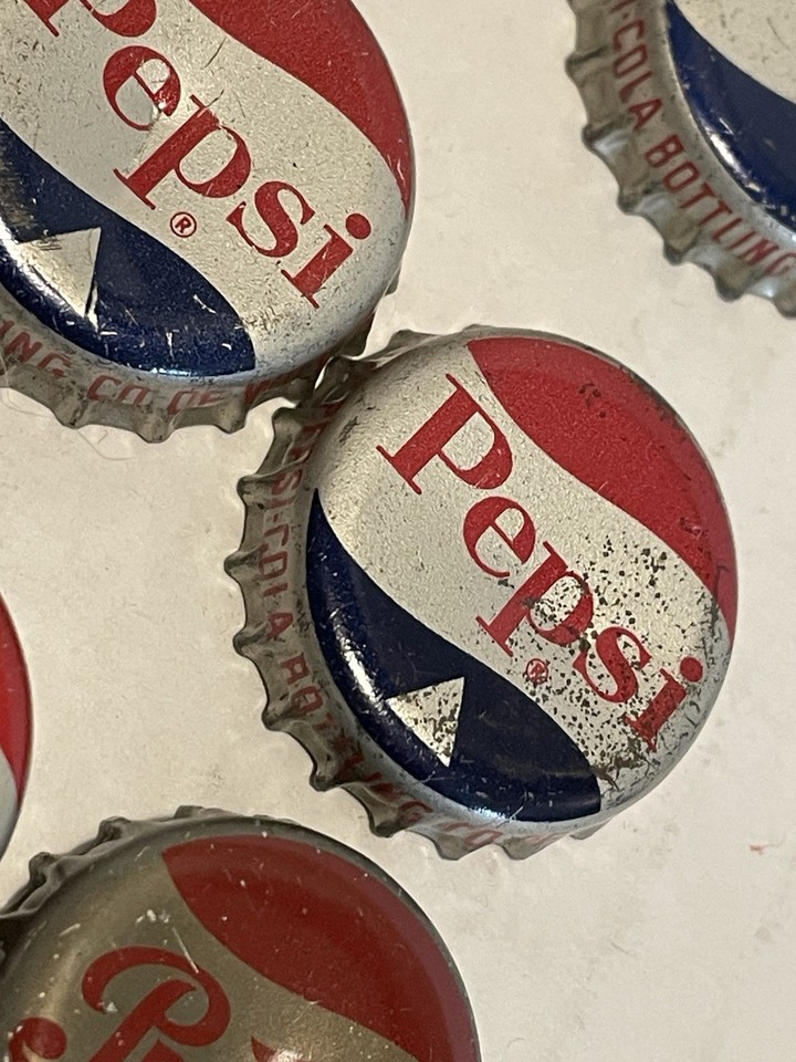 VINTAGE LOT OF 20 Used PEPSI & 7-UP SODA POP CORK BACK CAPS | eBay